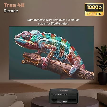 FIZIX FX PRO 1080P Native Fully Automatic 4K Projector for Home | 1800 ...