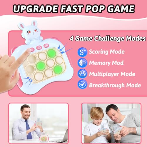 Light Up Pop Fidget Game Sensory Toy, Stress Reliever Push Pop Fidget ...