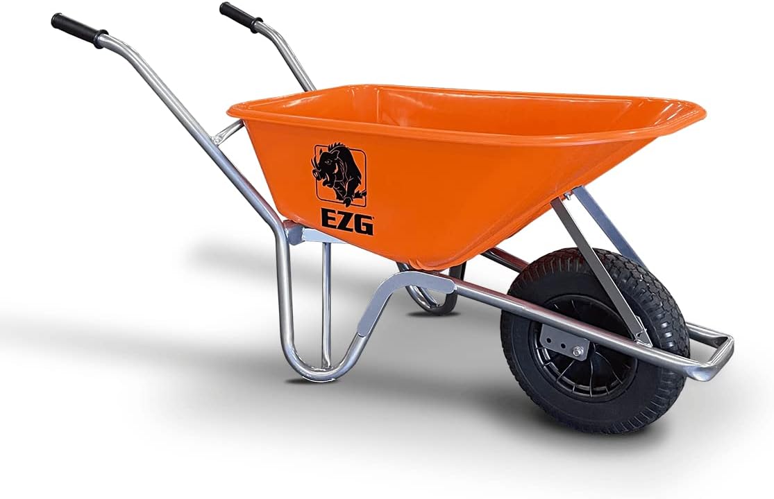 Amazon.com : Set of Four (4) Heavy-Duty 6 cu. ft Wheelbarrows : Patio ...
