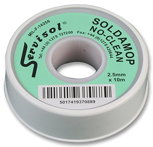 Servisol Desoldering Braid, 10M, 2.5Mm - 200004375: Amazon.com ...