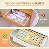 Amazon.com: 9 IN 1 Storage Bag Organizer for Kitchen Drawer, Bamboo ...