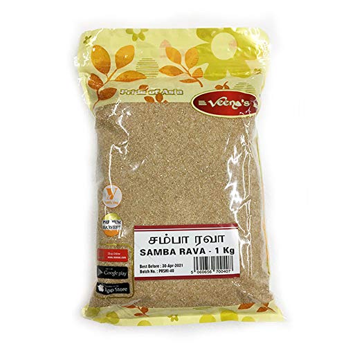 Buy Veenas Roasted Samba rava 1KG | Samba rava | Samba rava Roasted ...