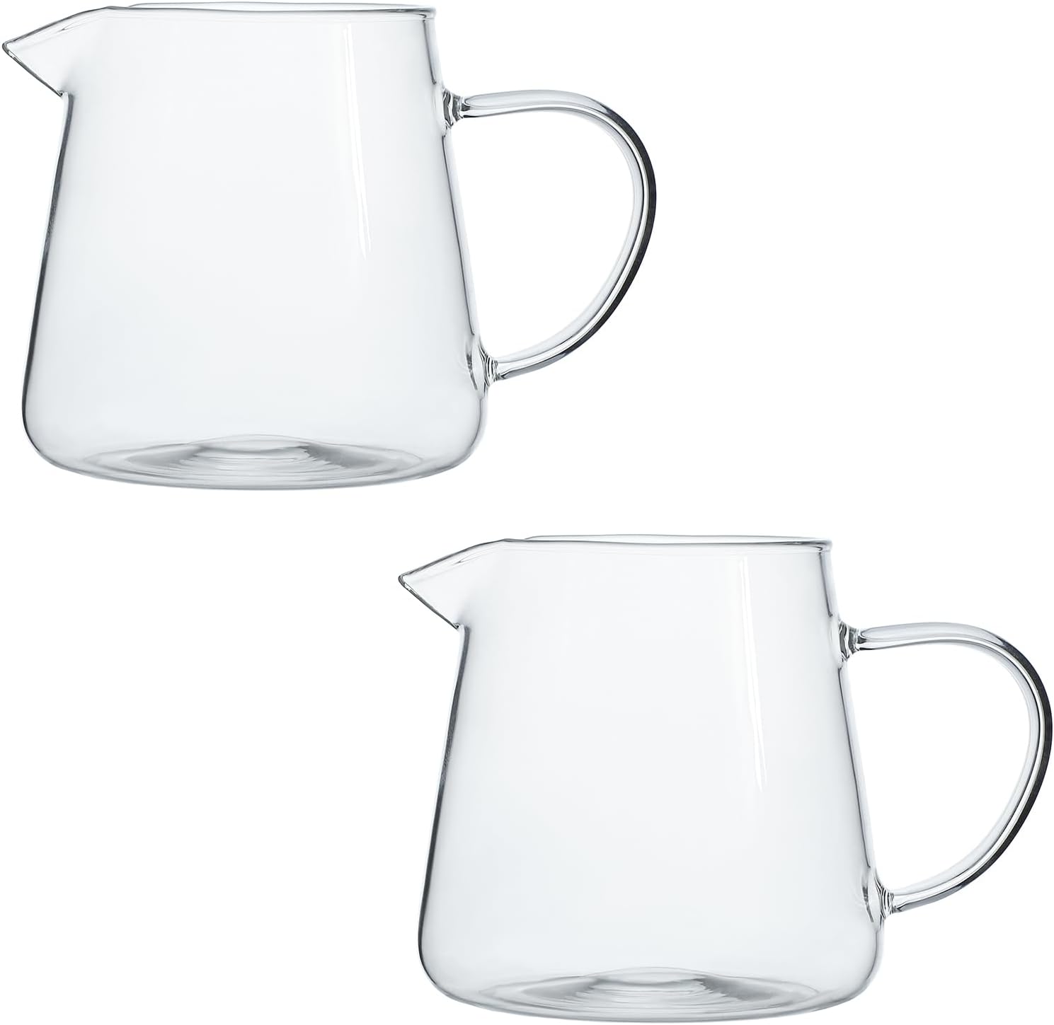 Amazon.com | CHOOLD Round Bottom Smooth and Clear Glass Creamer Coffee ...