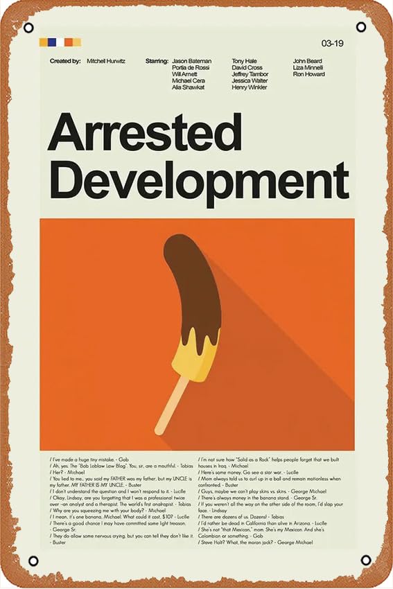 Amazon.com: muecddoa Arrested Development Poster Metal Tin Sign Retro ...