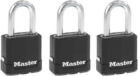 Master Lock Black Magnum Keyed-Alike Padlocks with All-Weather Cover ...