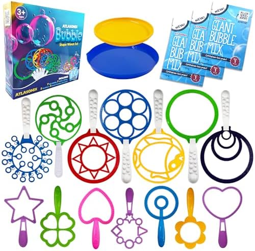 Amazon.com: Bubble Wands for Kids | Giant Bubble Wand | Bubbles for ...
