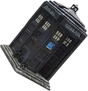 Amazon.com: PATKAW Aquarium Resin Police Box Decorations Underwater ...