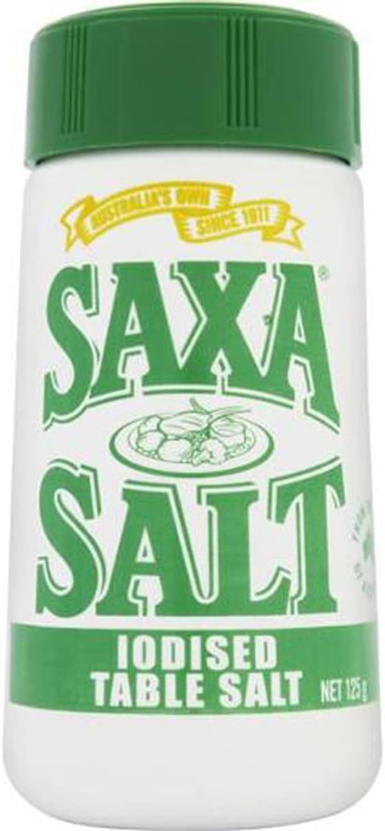Saxa Salt Iodised 125gm : Amazon.co.uk: Grocery