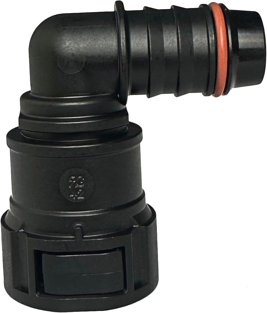 Amazon.com: Fuel Line Quick Connector 5/8 Bundy Female to Barb 90 ...