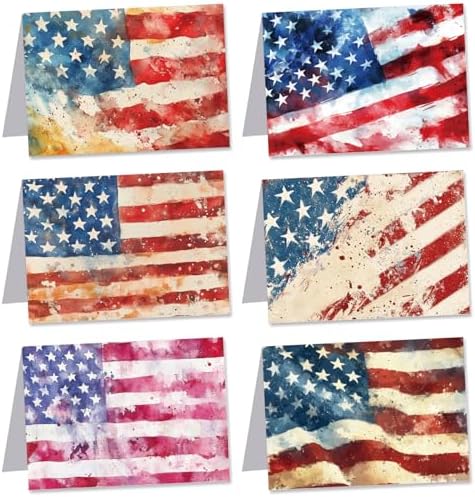 Amazon.com : LizFire Patriotic Greeting Cards 4th of July Cards with ...