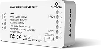 ESP8266 WLED Strip Controller LED Lighs Over 100 Dynamic Lighting Modes DIY WiFi APP Control 800 ...