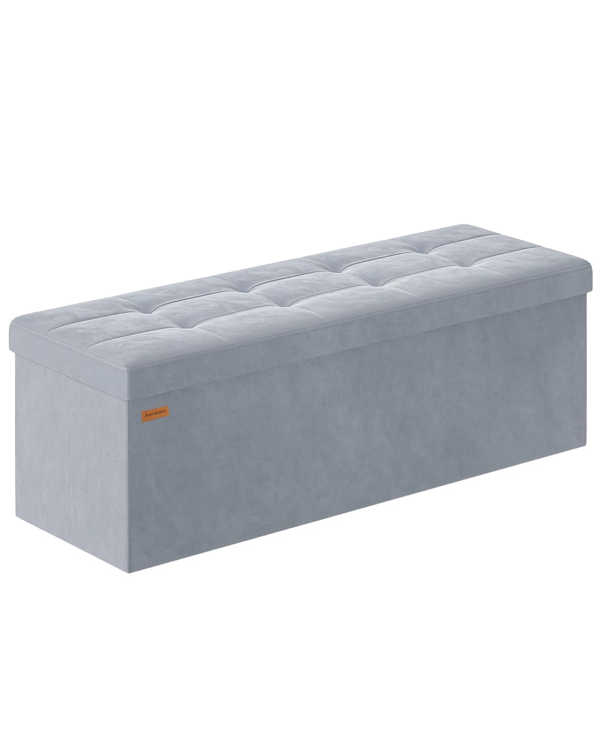 Amazon.com: ABHENG Folding Storage Ottoman, Velvet Storage Bench ...