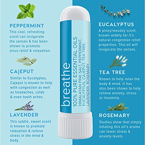 MOXE Breathe | Himalayan Salt Inhaler | Help Clear Congestion, | Gourmetian