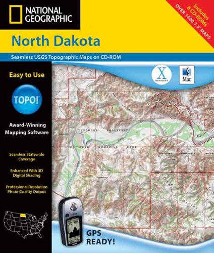 National Geographic North Dakota: Seamless Usgs Topographic Maps ...