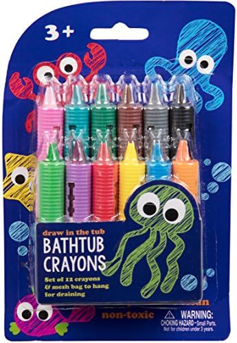 Amazon.com: SCS Direct Bath Crayons Super Set -Set of 12 Draw in the ...