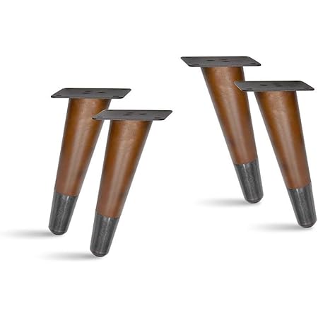 Amazon.com: 4 pcs Slant Hardwood Furniture Legs, Sofa Legs, Bench Legs ...