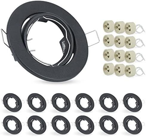 ZMH 12er LED Recessed Spotlight GU10 Recessed Frame, Recessed Spotlight ...