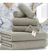 Amazon.com: Red Towels for Bathroom,6 Pieces Gift Set,100% Cotton ...