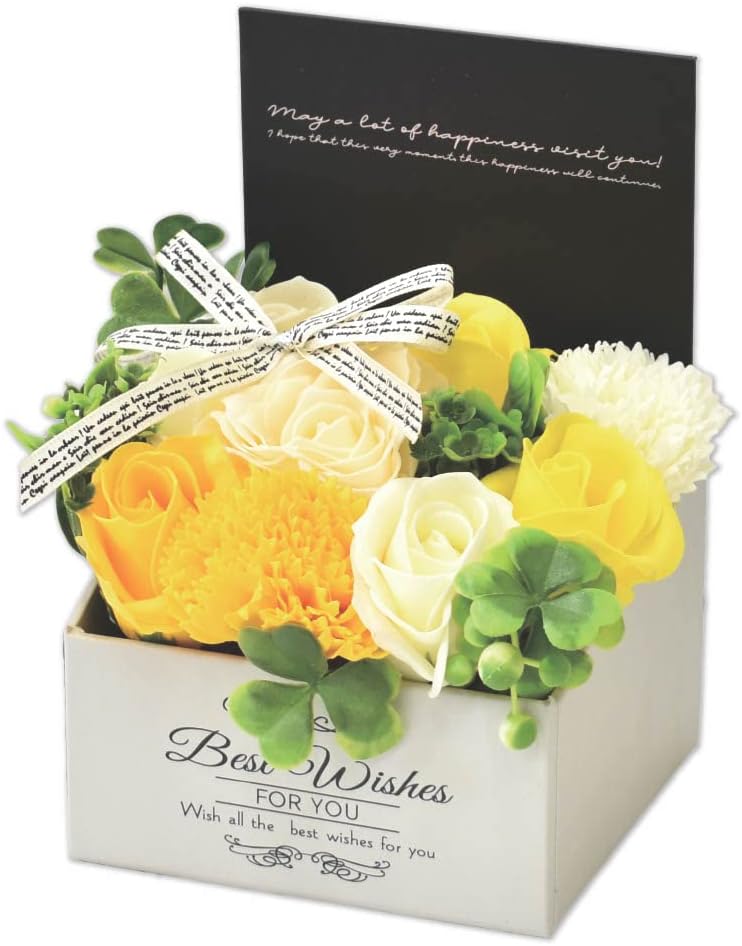 Amazon｜ポピー名古屋 ソープフラワー 造花 花束 ギフト シャボンフラワー SBL-11 スモーキーピンク 26cm せっけん素材で作られたお花 ほのかな香り バラ12本｜造花 オンライン通販