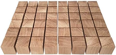 4 Cubes 2.7"/70 mm Wooden Blocks Bundle Set Oak Wood Natural ECO Bricks ...