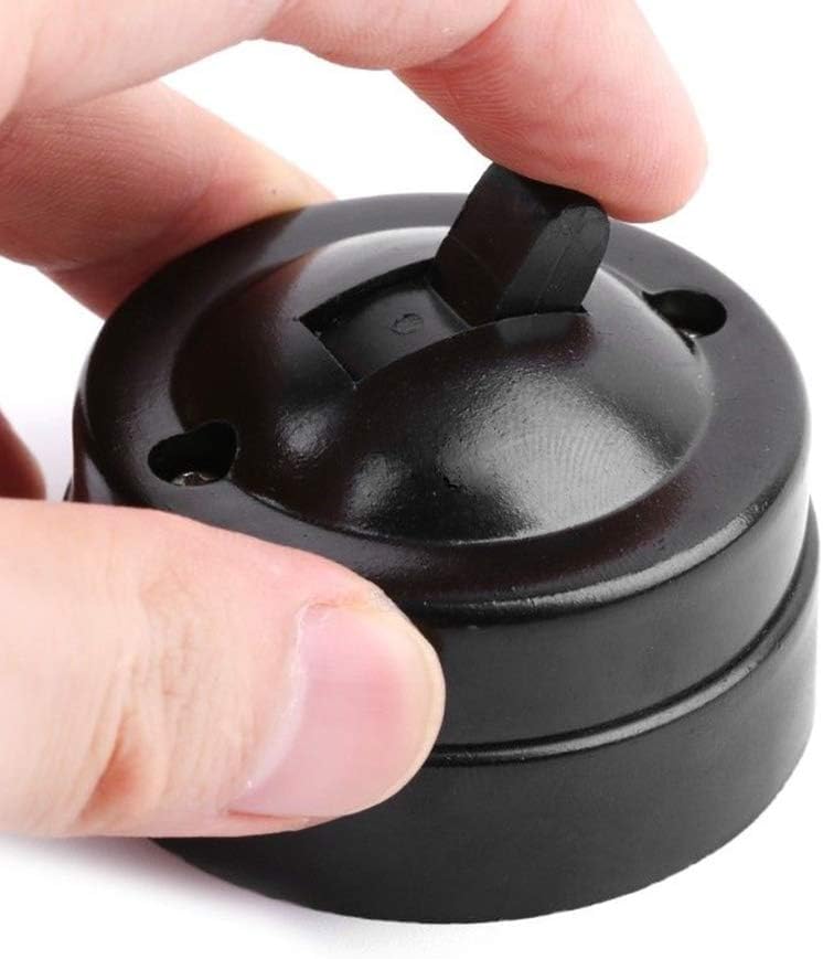 Single Control Switch – 1pc Retro 6A 250V 1500W Round Light Switch ...