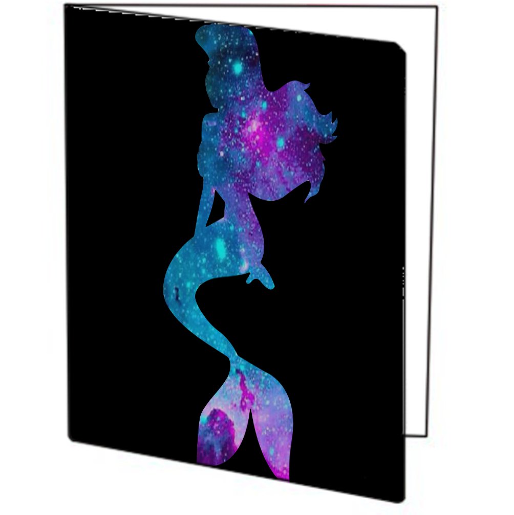 Amazon.com : Nebula Galaxy Mermaid Silhouette Three (3) Pack of Printed ...
