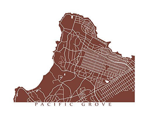 Amazon.com: Pacific Grove Map Print : Home & Kitchen