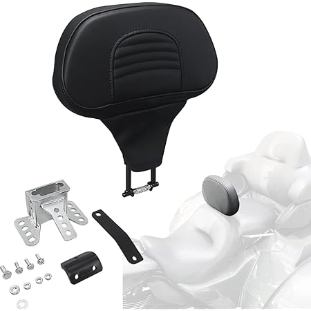 Amazon.com: RACTOP Motorcycle Front Driver Rider Backrest Pad ...