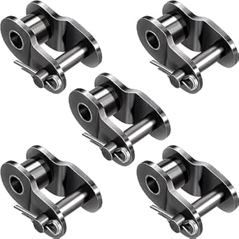 OIIKI 5PCS Roller Chain Offset Link #420, Half Link, Crank Link: Amazon ...