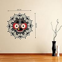Buy StickersYard Shree Jagannath Wall Sticker & Decal (Color - Red ...