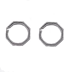 2 Pack Titanium Alloy Outdoor Keyring, Multifunction Octagonal ...