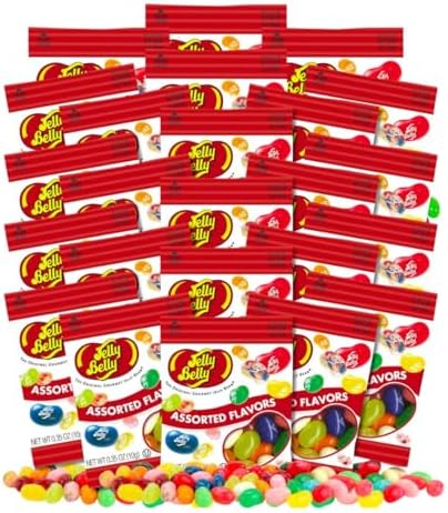 Amazon.com : Jelly Belly Jelly Beans - Mini Packs - 24 Count - Assorted ...