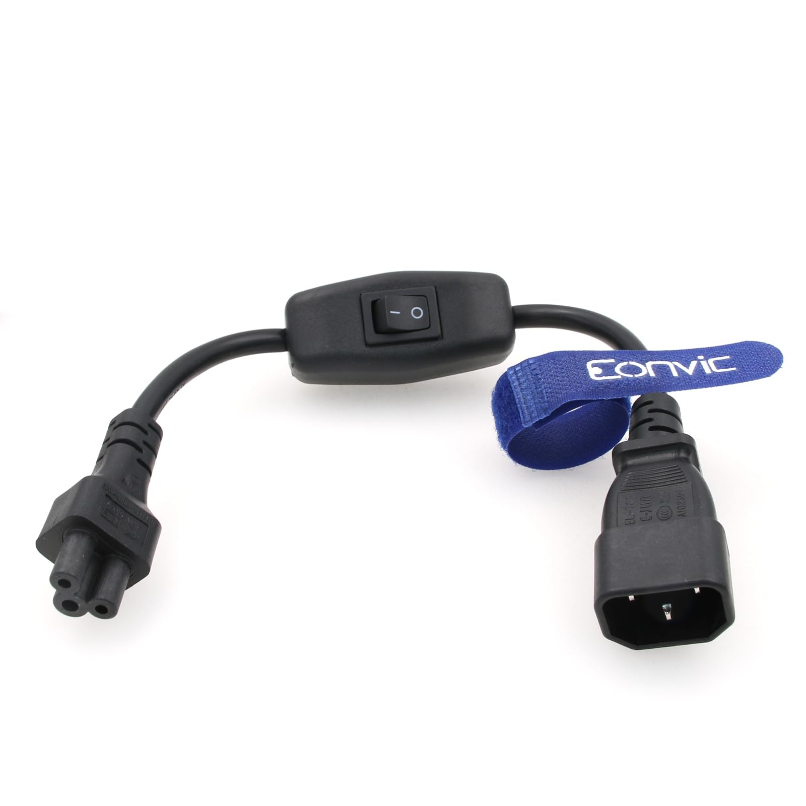 Amazon.com: Eonvic IEC 320 C14 to C5 with Switch Power Cord,C14 Male to ...