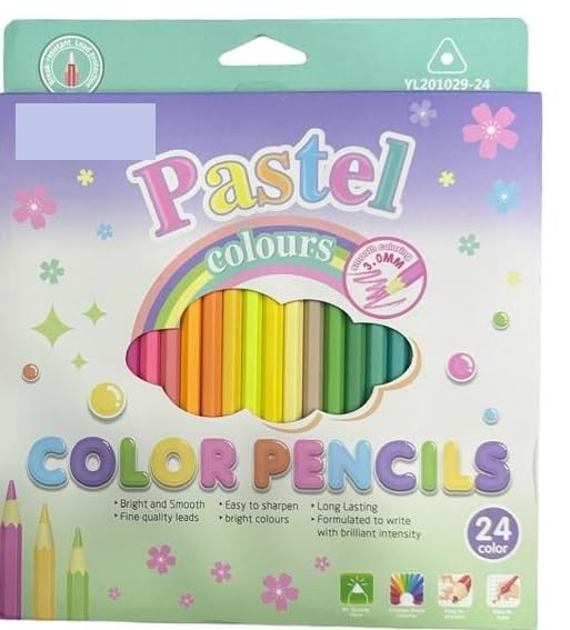 Kreative Kraft Pastel Colour Pencils - Premium Soft Core Unique Colors ...