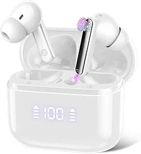 SKIUDCT Wireless Earbuds, Bluetooth 5.3 Headphones in Ear with ENC Mic ...