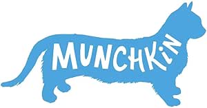 Amazon.com: Munchkin Cat Breed Outline 6 inch Light Blue Indoor Outdoor ...