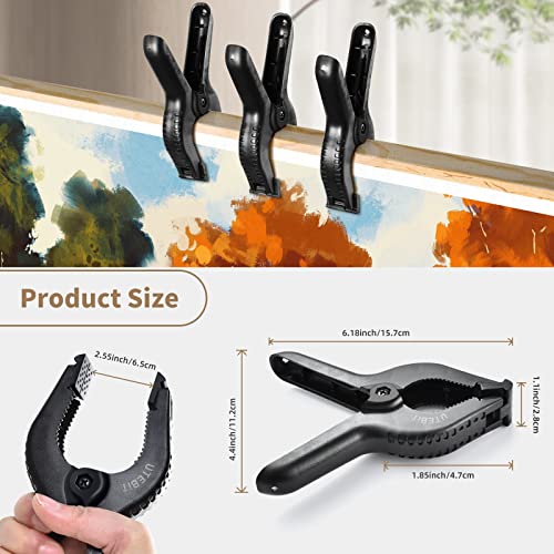 UTEBIT Heavy Duty Nylon Spring Clamps 6-Piece, 6-inch, Extra Strength ...