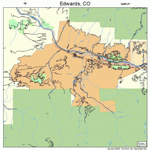 Amazon.com: Large Street & Road Map of Edwards, Colorado CO - Printed ...