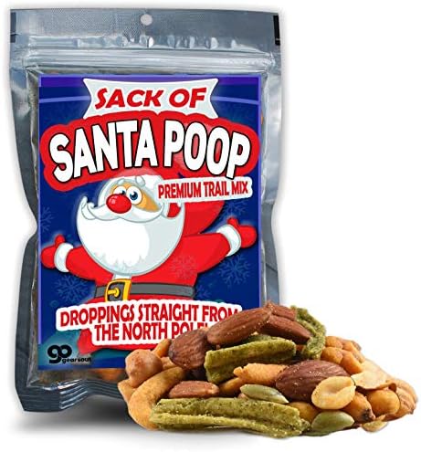 Amazon.com : Santa Poop Trail Mix - Funny Spicy Christmas Snack Mix for ...