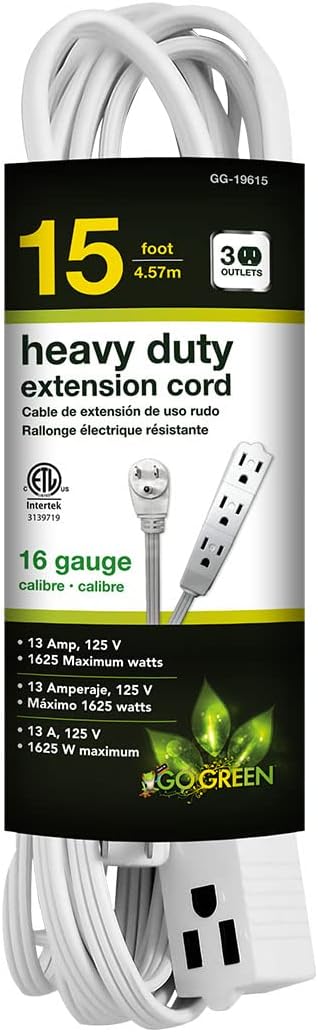 Amazon.com: DEWENWILS 15FT Flat Plug Extension Cord, 3 Prong Ultra Thin ...