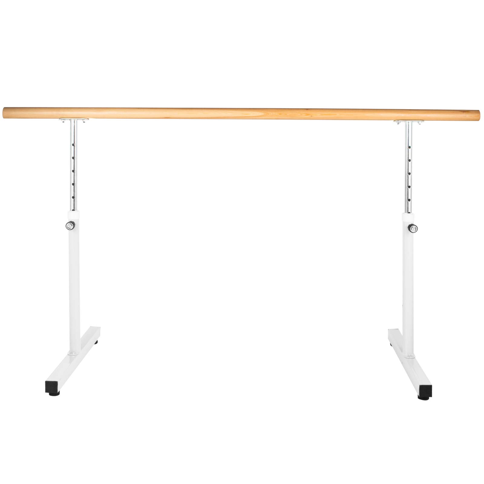 Happybuy 6.5FT Length Single Ballet Barre,Portable White Dance Bar ...