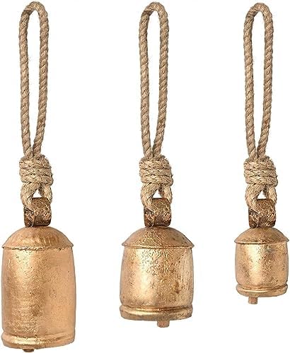 Amazon.com: SKEMIX Set of 3 Hanging Harmony Bells Garden Rustic ...
