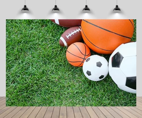 Amazon.com : CHNYWORK 7ftx5ft School Playground Sport Backdrop Set of ...