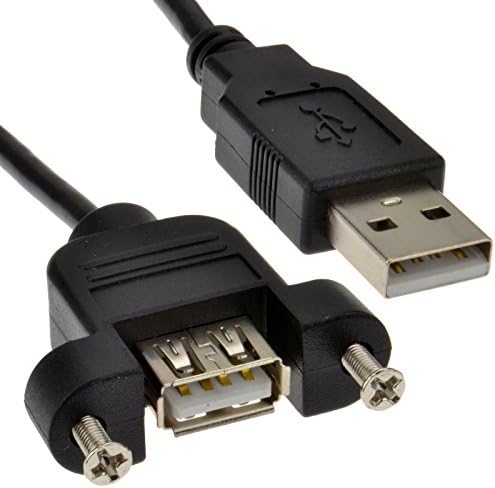 USB 2,0 Panneau Montage Femelle A Femelle vers A Fiche câble 2 m [2 ...