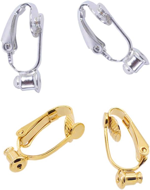 Healifty Ohrclips Ohrklemme mit Öse Ohrring Rohlinge für Damen Mädchen ...