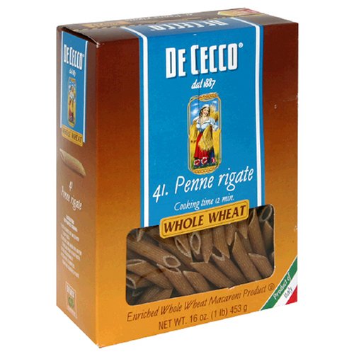 Amazon.com : De Cecco Whole Wheat Pasta, Penne Rigate, 16-Ounce Unit ...