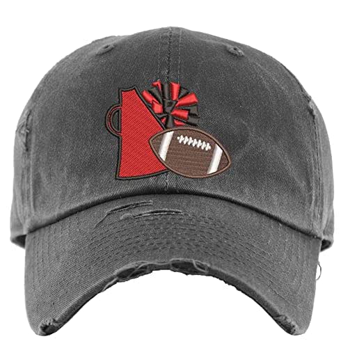 Amazon.com: Football Cheerleader Hat | Distressed Baseball Cap or ...