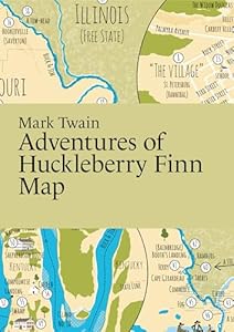 9789152770962: Mark Twain: Adventures of Huckleberry Finn Map (Paris ...