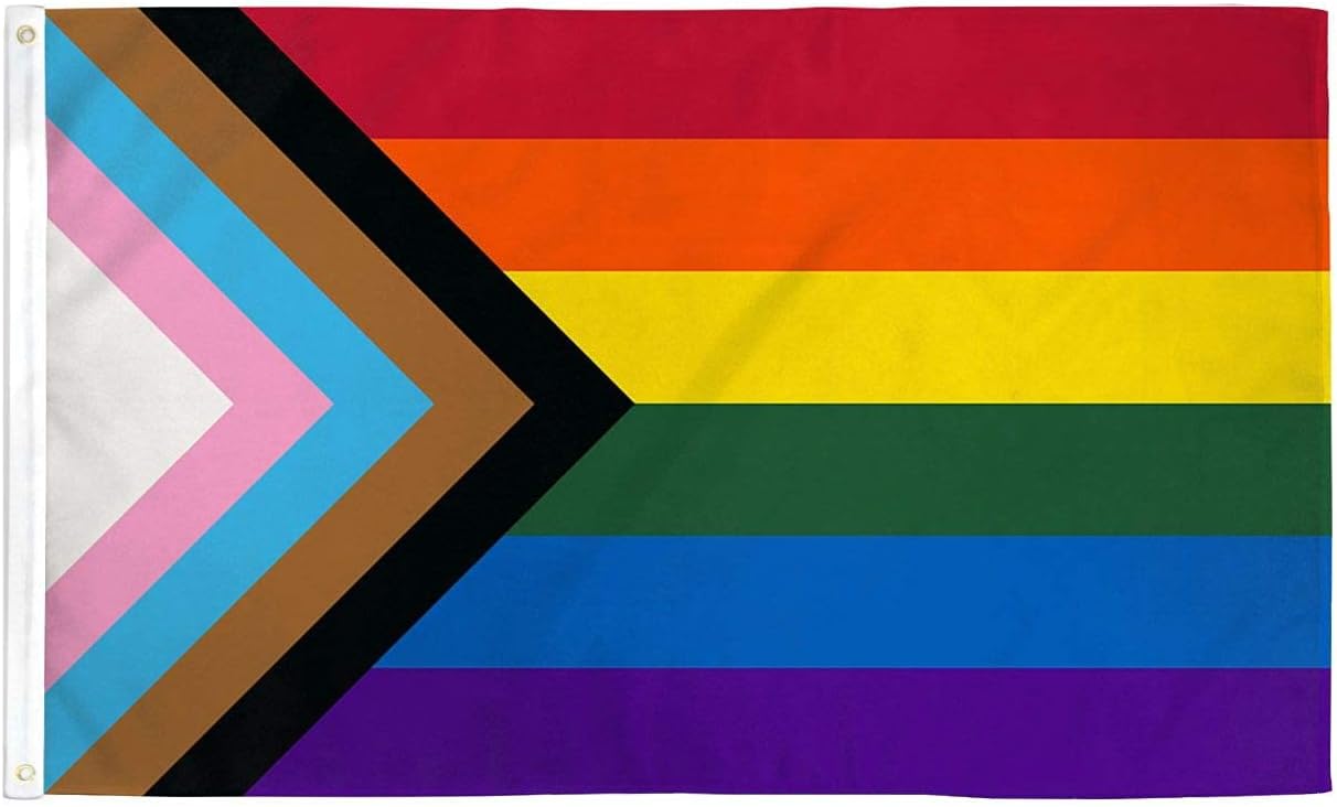 Amazon.com : Progress Pride Rainbow Garden Flags - Inclusive Progress ...