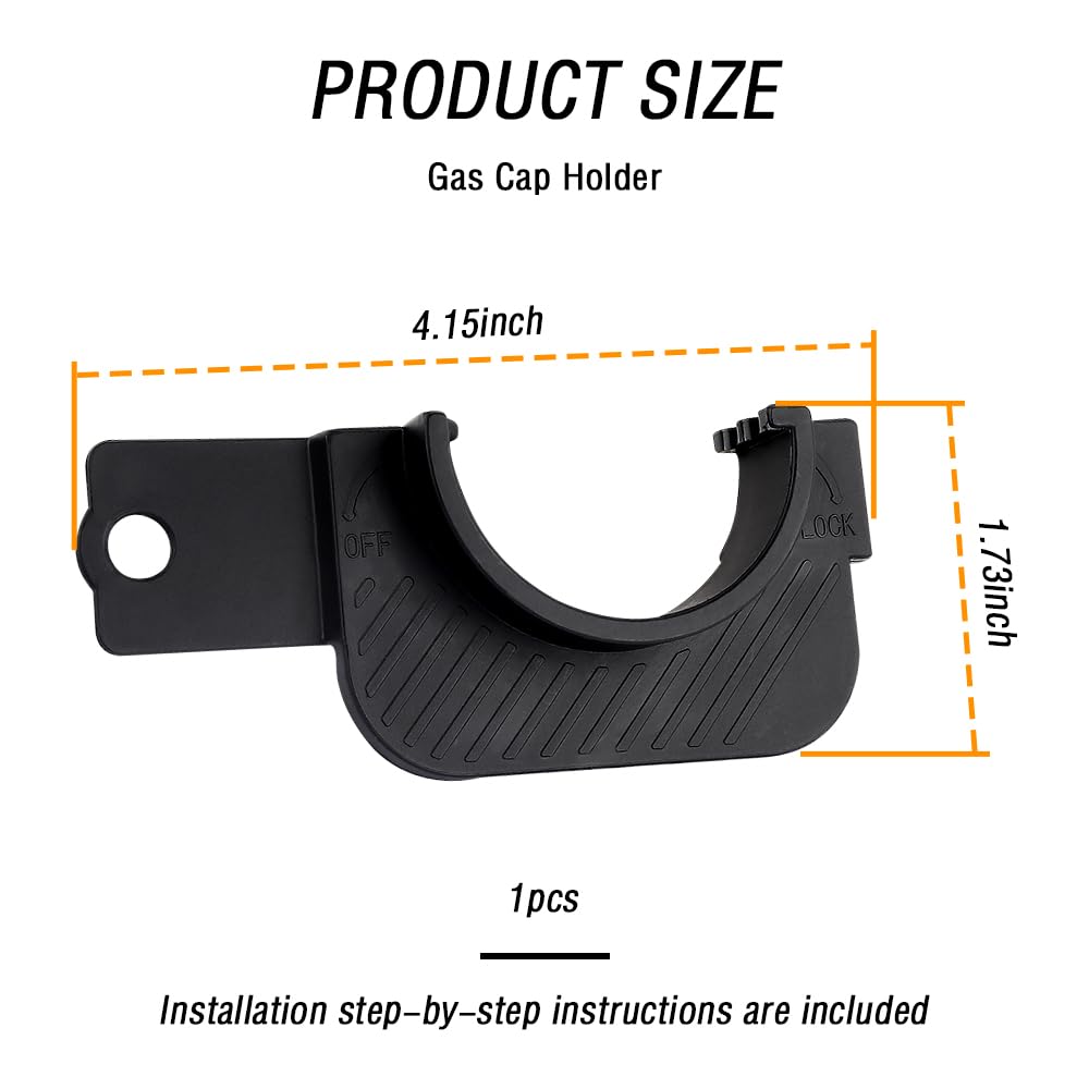 Snapklik.com : Gas Cap Holder,Black Fuel Cap Holder Compatible